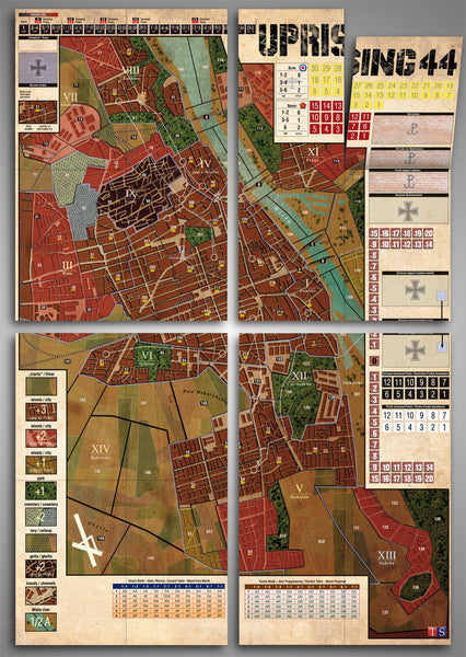 Hard map to Uprising 1944 – Strategy wargames store